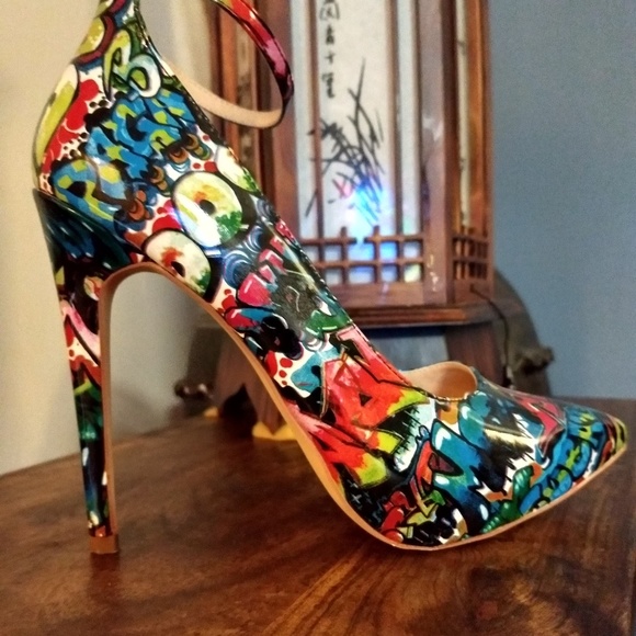 Shoes | Graffiti High Heels | Poshmark